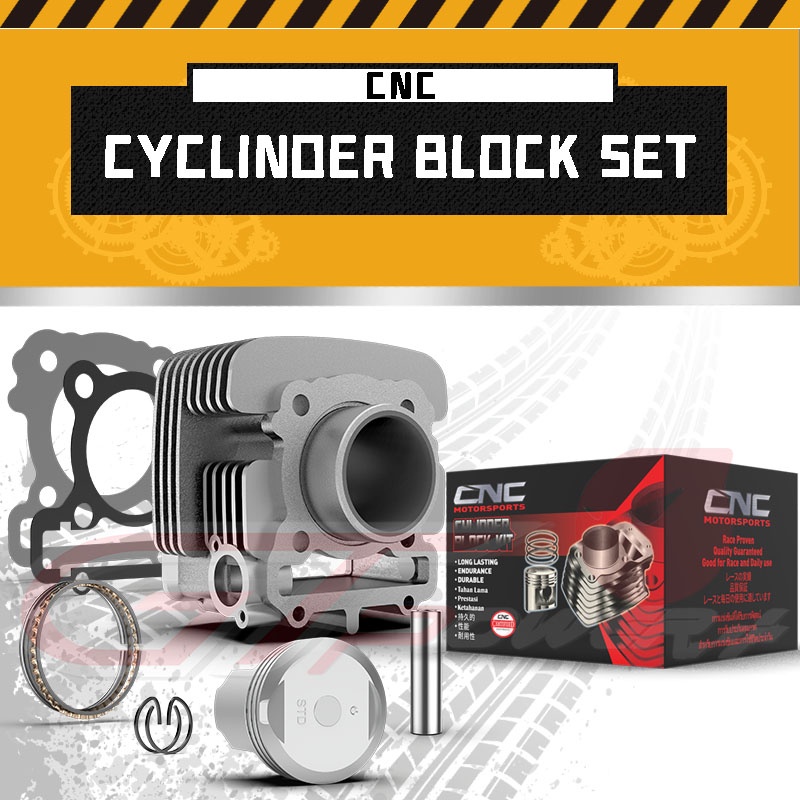 CNC Cylinder Block Set MIO I 125 STD / MIO I 125 M3 STD Φ52.4MM Φ59MM ...
