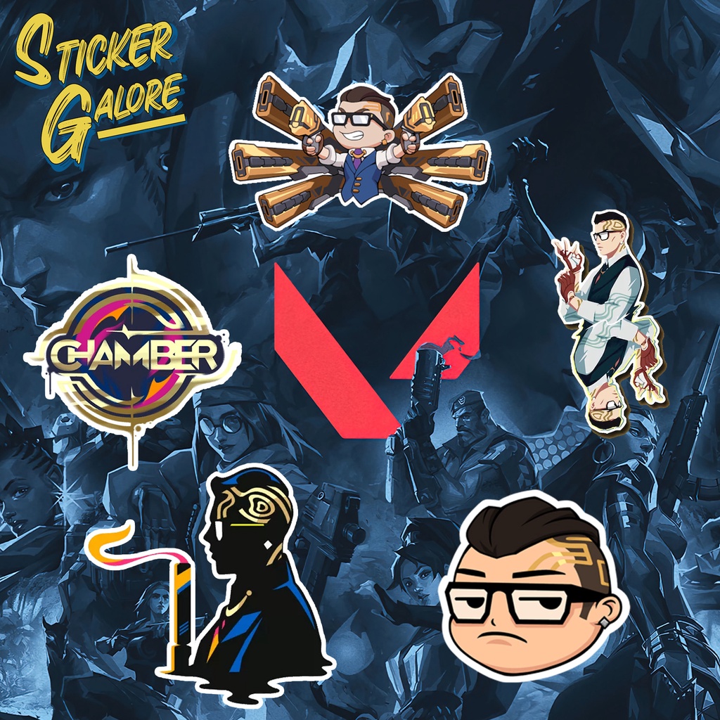 CHAMBER VALORANT SPRAY STICKERS (WATERPROOF AND SCRATCH PROOF, VINYL ...