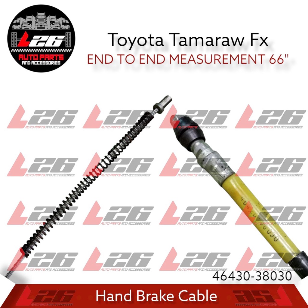 HAND BRAKE CABLE Tamaraw FX LH Rear 46430-38030 | Shopee Philippines