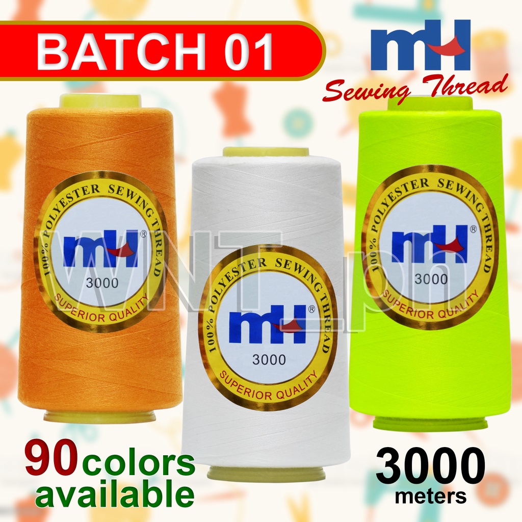 MH 3,000m [ BATCH 01 ] Sewing Thread (tkt120) Sinulid ORIGINAL MH3000 ...