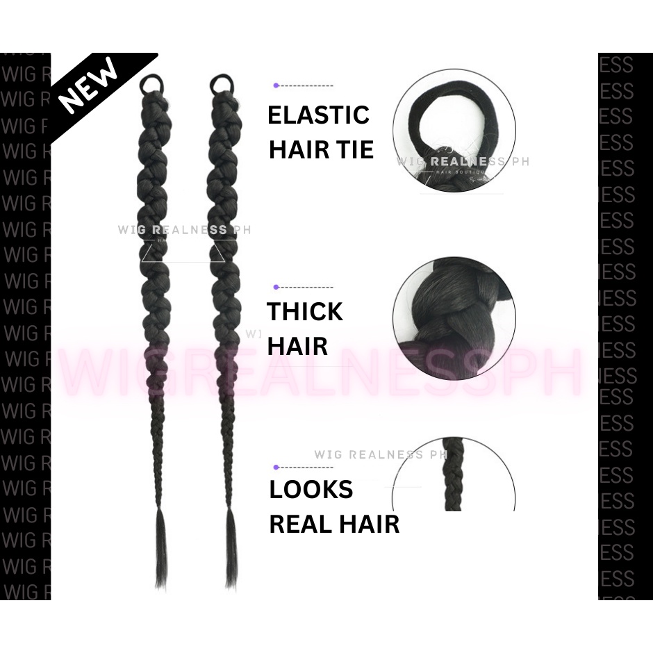 Instant Long Braid Hairstyle Braid Hair Tie Aesthetic Y2K Hairstyle ...