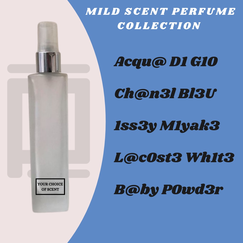 Oil Based Mild Scents Perfume Collection 60ml bottle | Shopee Philippines