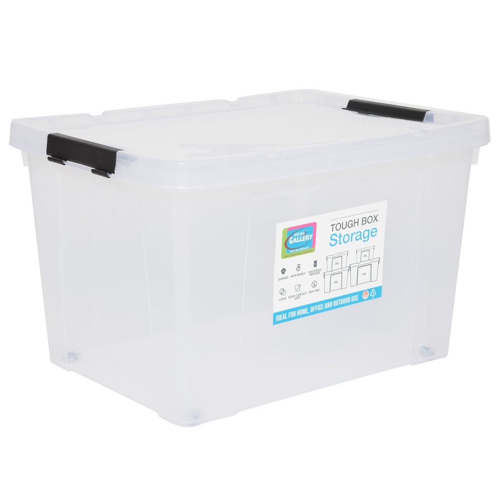 Home Gallery Stackable Storage Box 65L With Wheels 59 x 46 x 37cm | Shopee Philippines