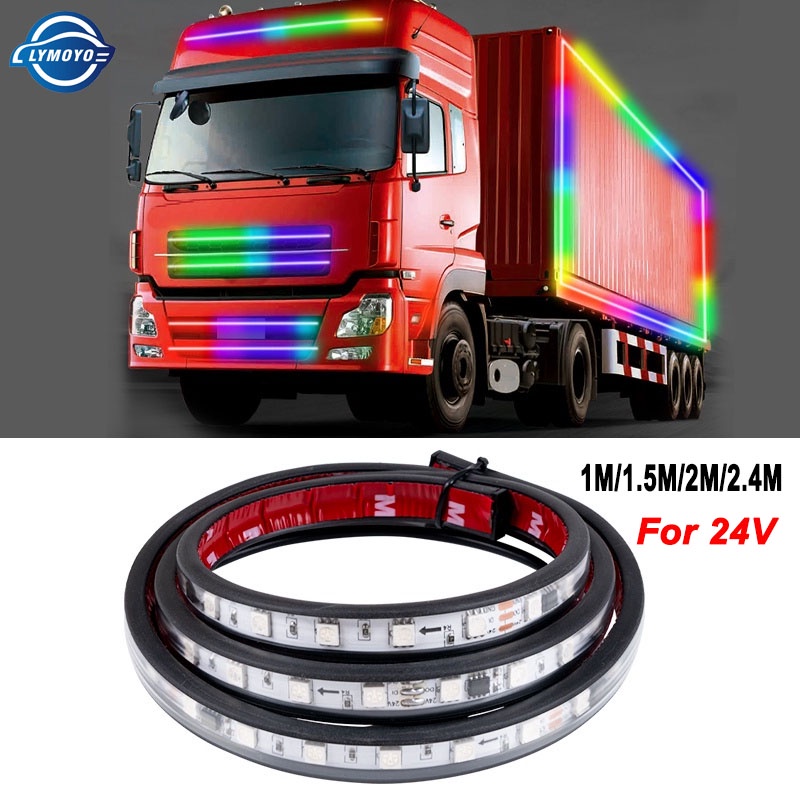 24V Truck Streamer Warning Light LED Flashing RGB Colorful Truck ...