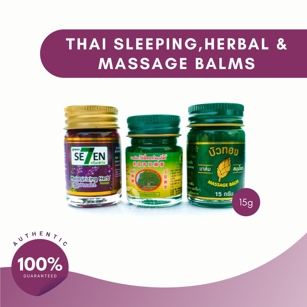 Authentic Thai Herbal and Massage Balm (15g) | Shopee Philippines