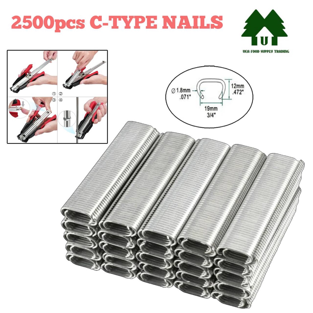 Crimping Tool Packaging Hog Ring Pliers C-type Nails Sealing Pliers w ...