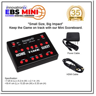 Innovatronix NextGen Electronic Basketball Scoreboard EBS ...