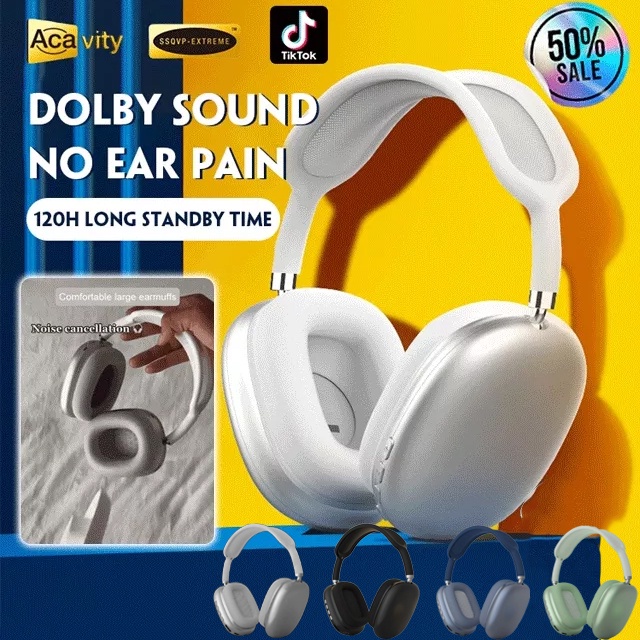 P9 Headphones Air Max Sports Headphones Stereo HIFI Headset Wireless ...