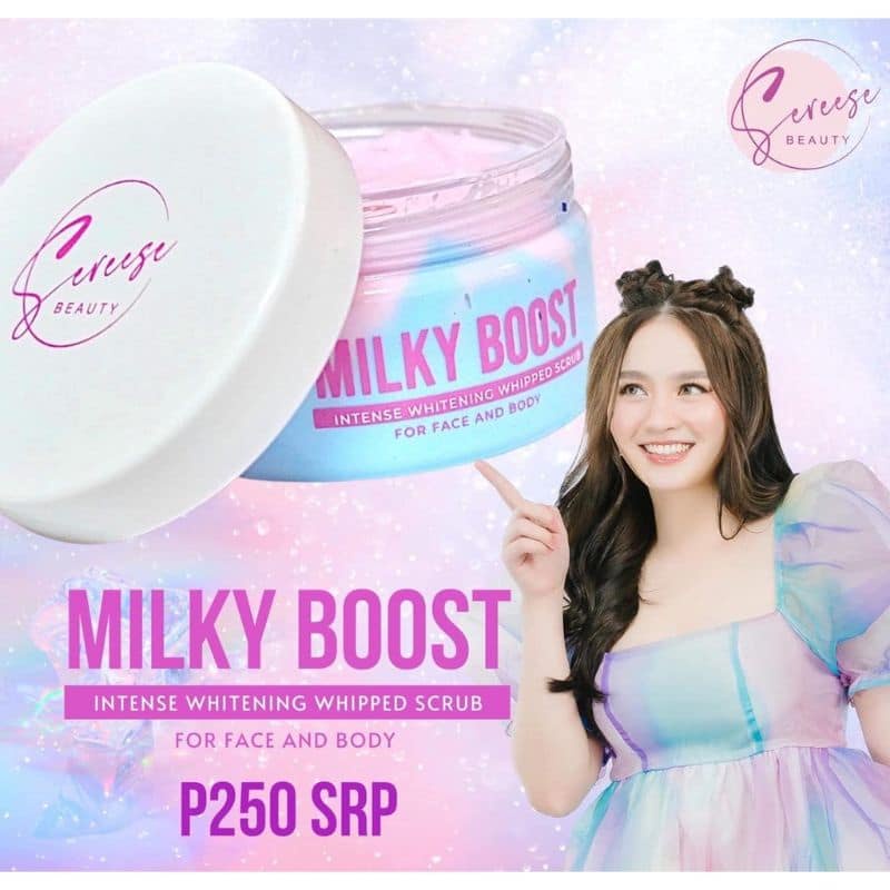 Sereese Beauty Milky Boost Intense Whitening Whipped Scrub For Face And ...