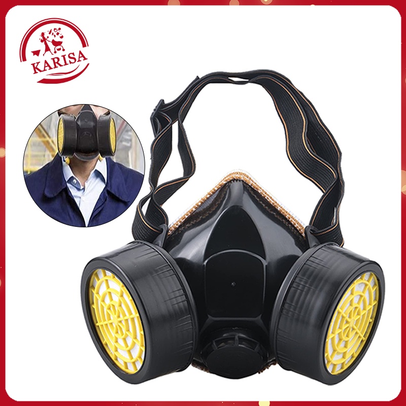 Dual Filter Respirator Industrial Respirator Mask Anti-dust Breathing ...
