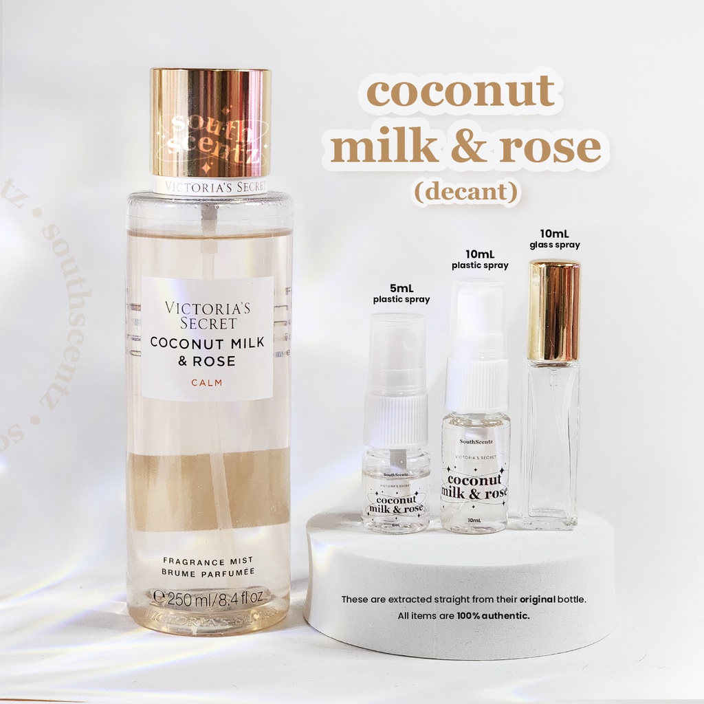 Coconut Milk & Rose Natural Beauty Victoria's Secret Scent Mist VS 5mL ...