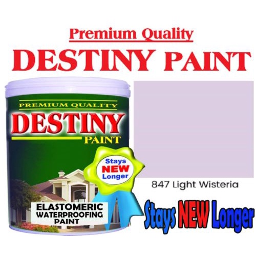 Destiny Elastomeric Paint – 847 Light Wisteria 4 Liters | Shopee ...