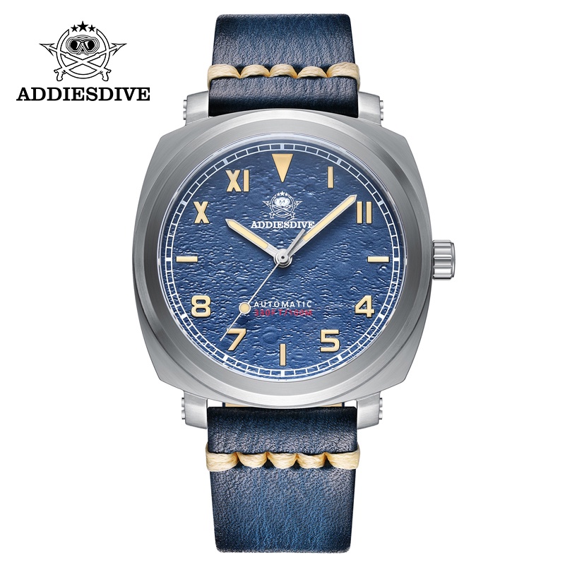 ADDIESDIVE AD2119 Men's Automatic Steel Watch Green Luminous Dial ...