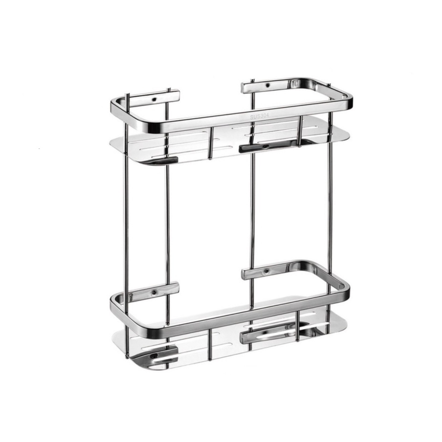 SUS304 Stainless Steel Bathroom/Kitchen Double-layer Storage Rack ...