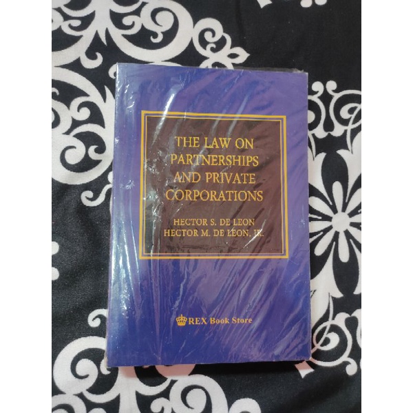 Law on Partnerships and Private Corporation by Hector S. De Leon ...