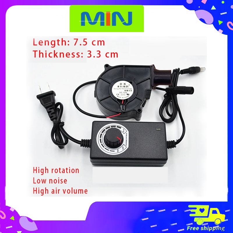 7530 Barbecue Oven Outdoor Heating Stove Blower fan 12V Speed ...
