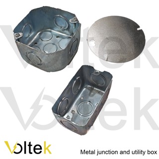 Metal Junction box and Utility box gauge #16 for electrical | Shopee ...