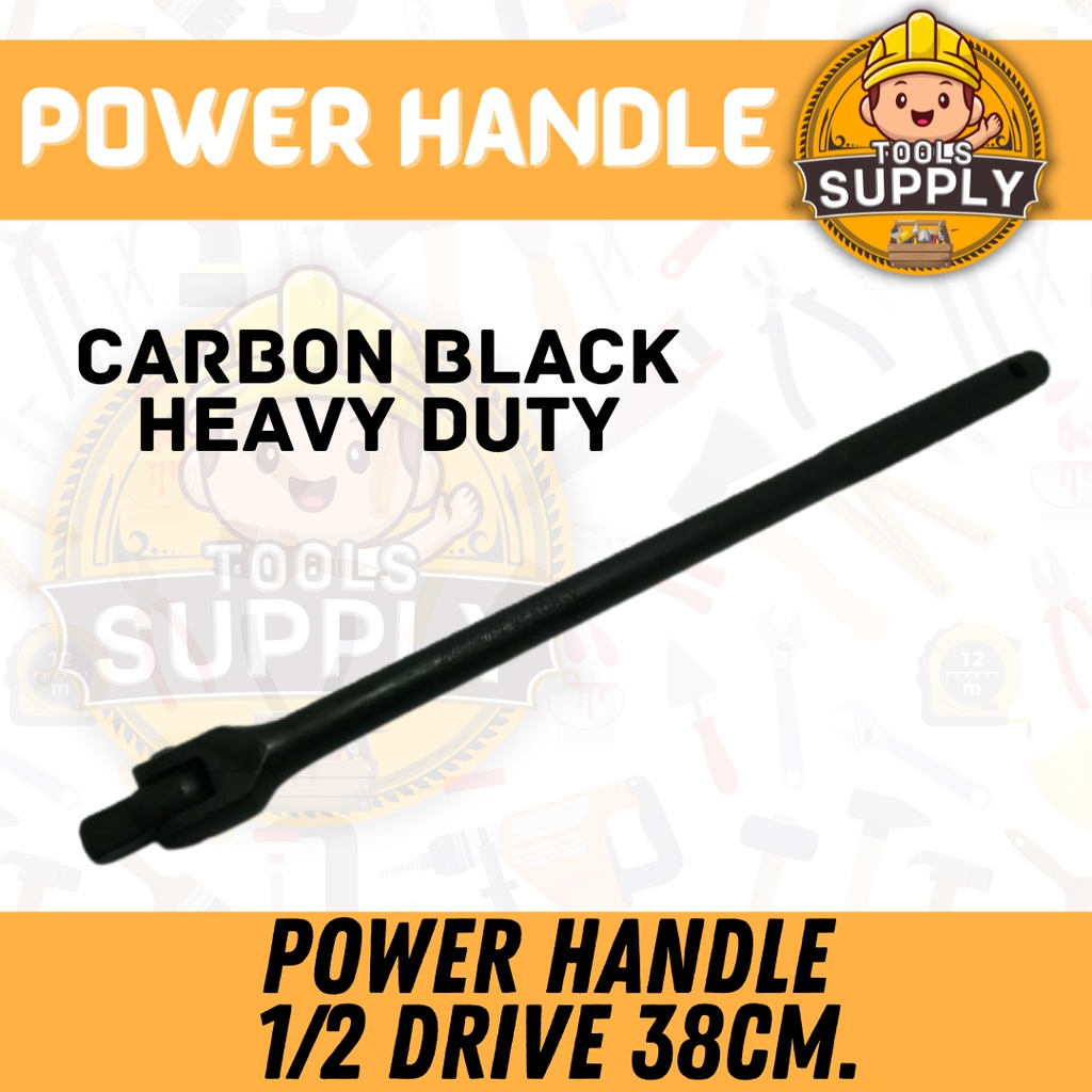 T.S Power Handle 1/2" Drive Carbon Black 38Cm Flex Handle | Shopee Philippines