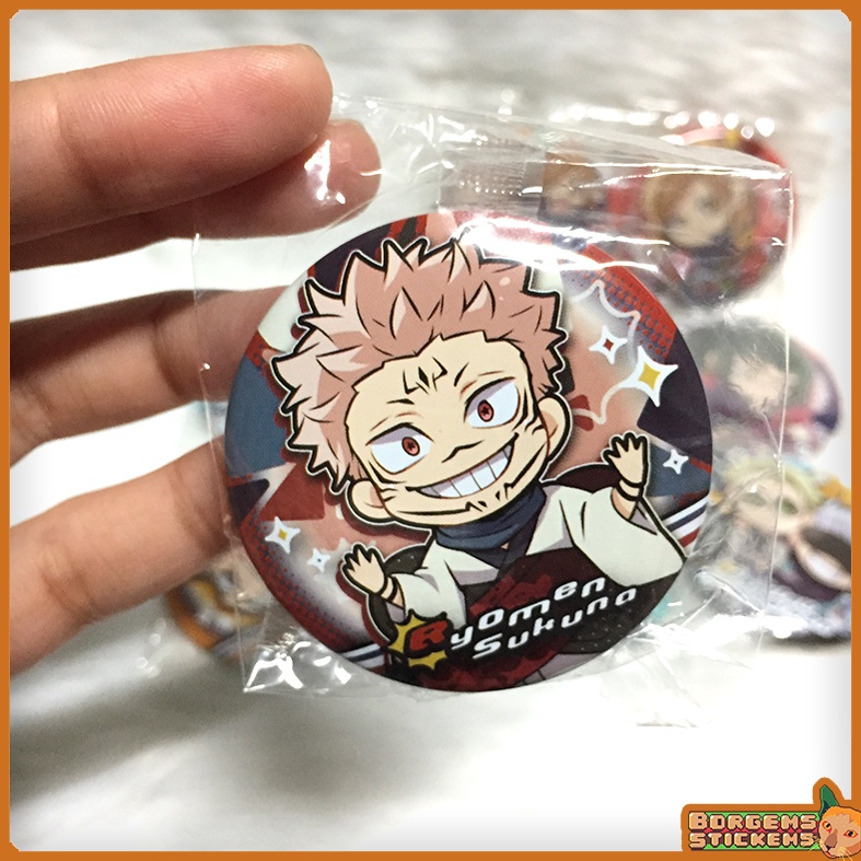 Jujutsu Kaisen Chara Banchoukou Can Badge Gojo Megumi Sukuna Yuuji ...