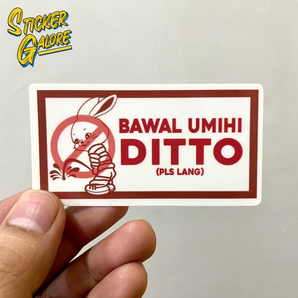 NEWJEANS "BAWAL UMIHI DITTO" WATERPROOF STICKER (VINYL LAMINATED ...
