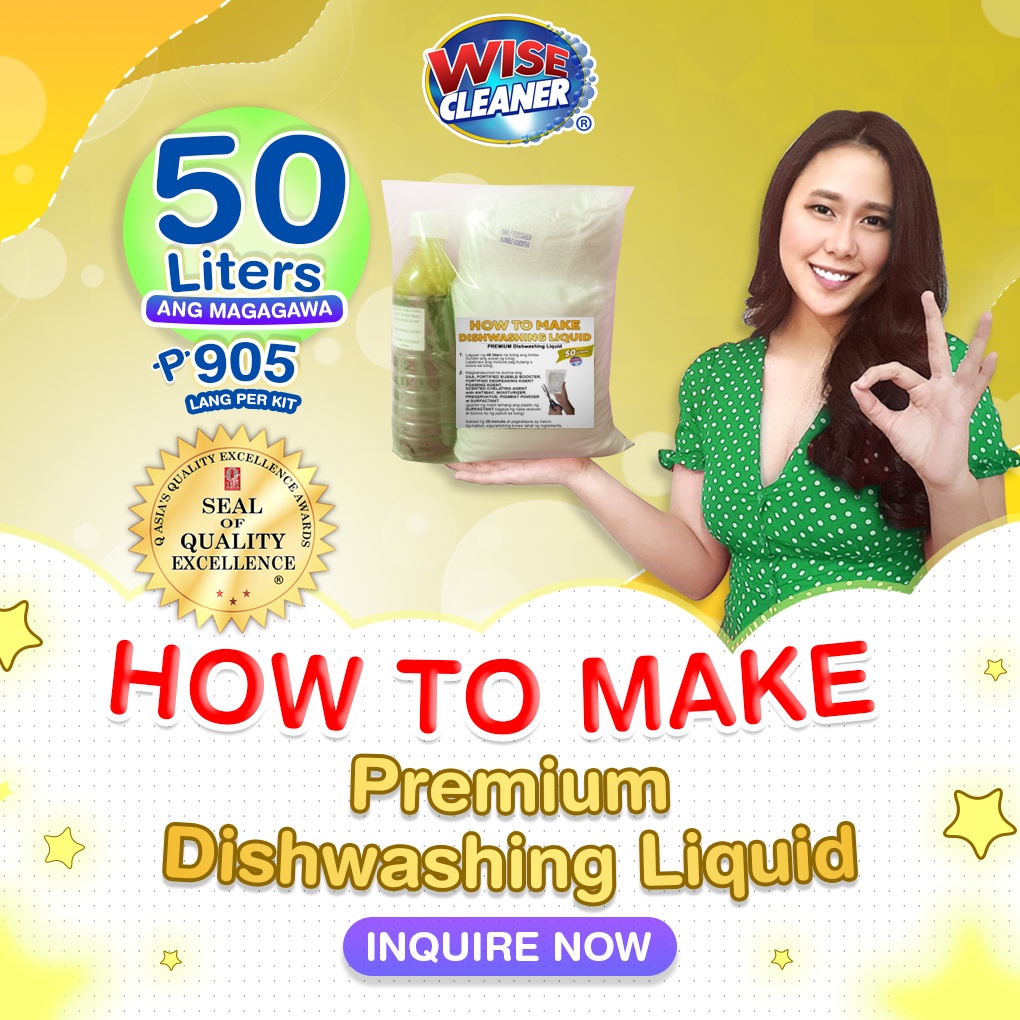 50L PREMIUM DISHWASHING LIQUID KIT - WISE CLEANER DIY | Shopee Philippines
