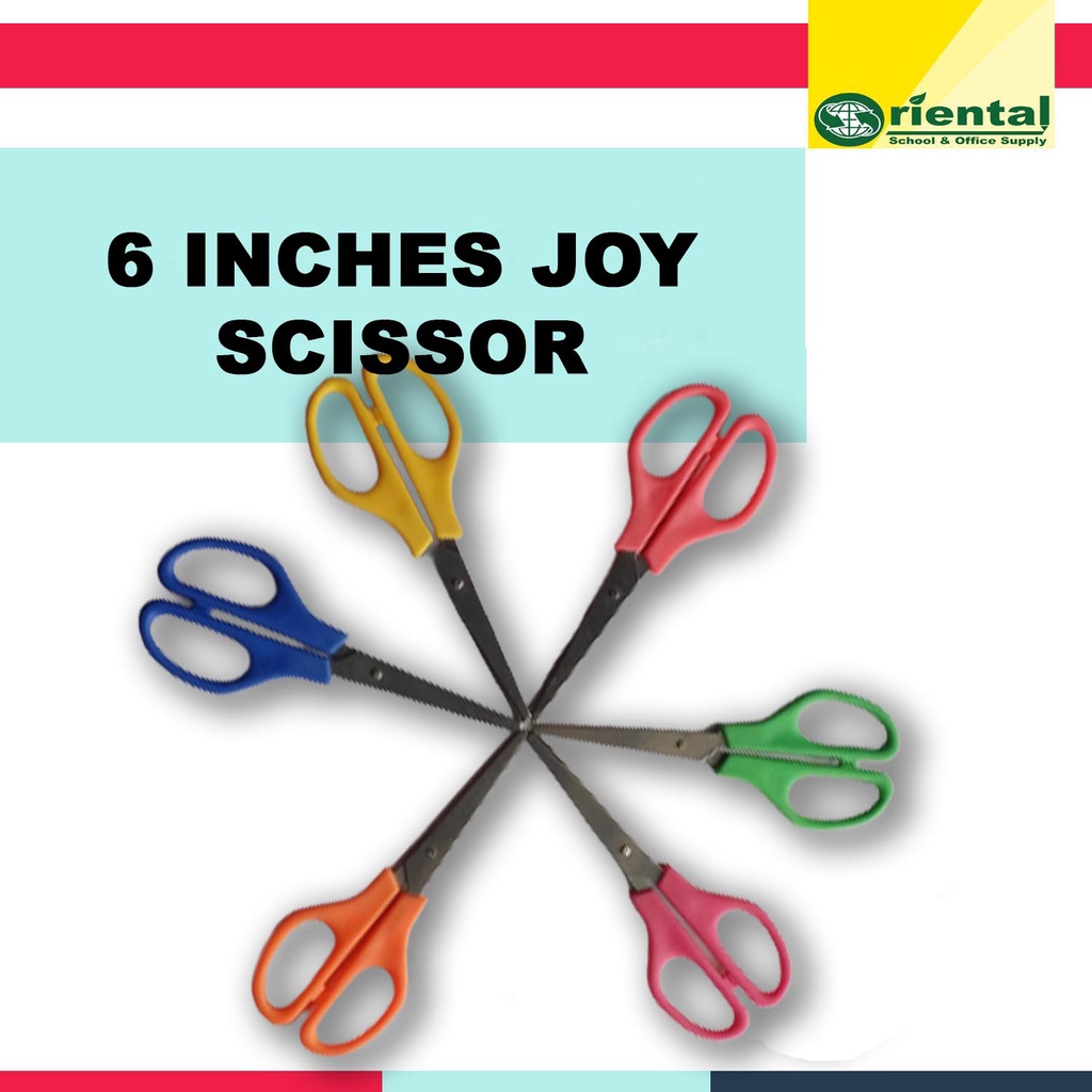 Joy 6 inches Plain Scissors - School Supplies for Students - Paper ...