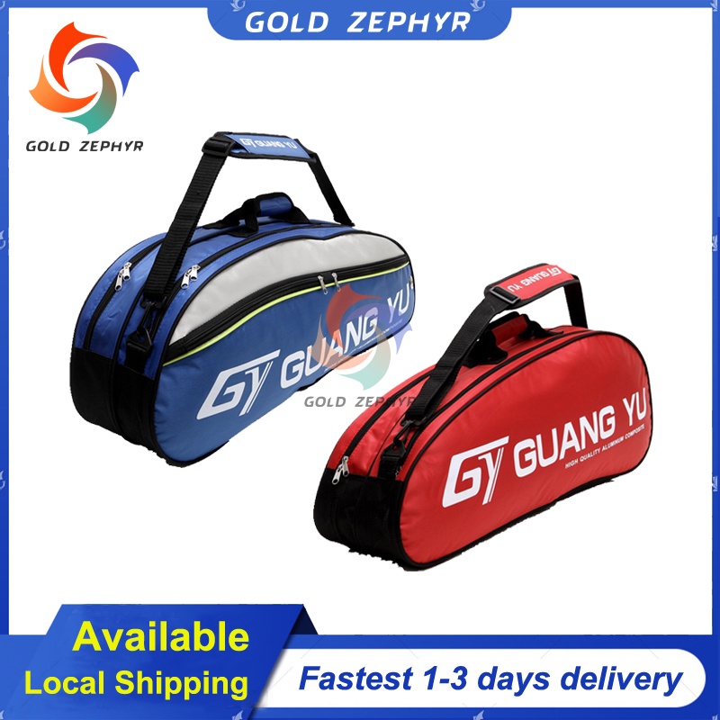 Large Capacity Badminton Racket Backpack with Shoulder Strap - 2-4 ...