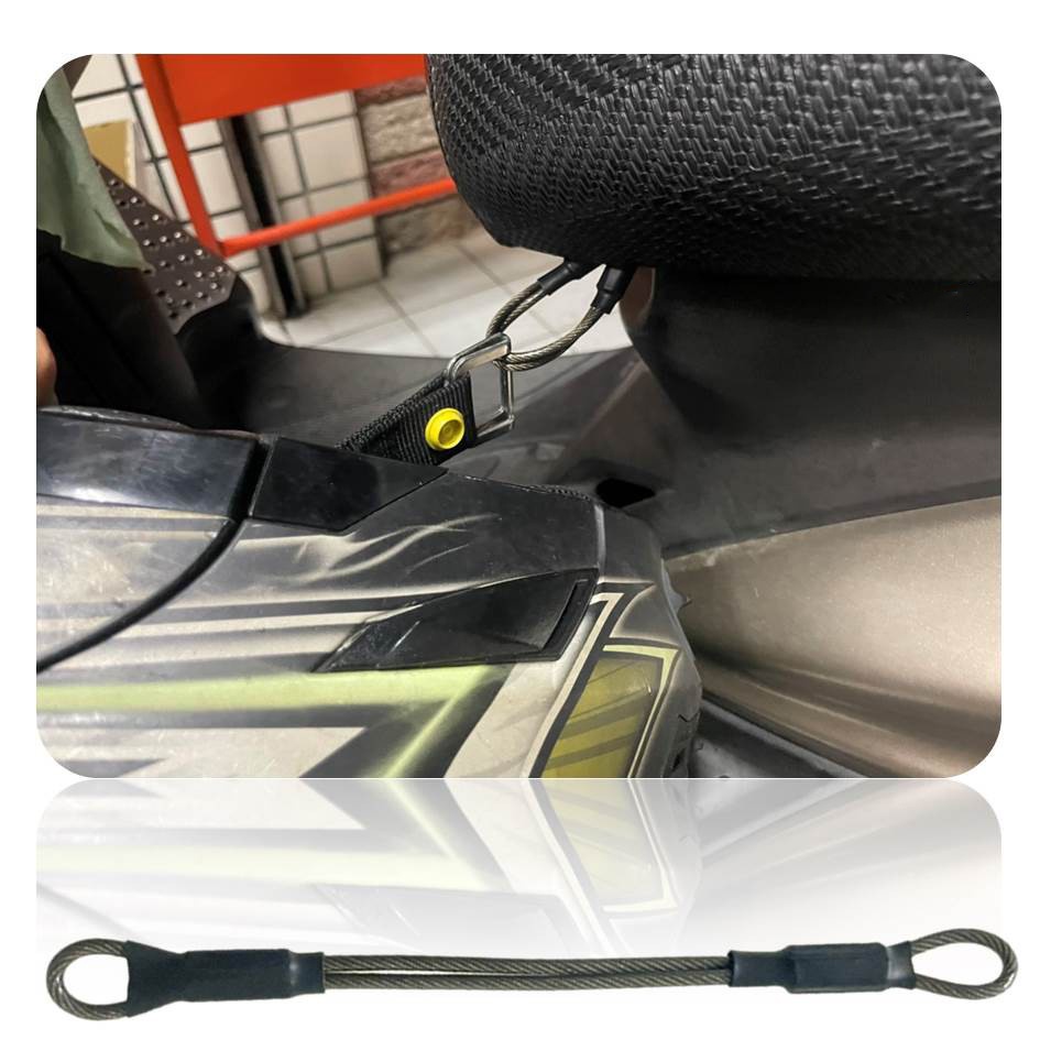 Helmet Anti-Theft Rope Motorcycle Helmet Bicycle Steel Cable Lock Rope ...
