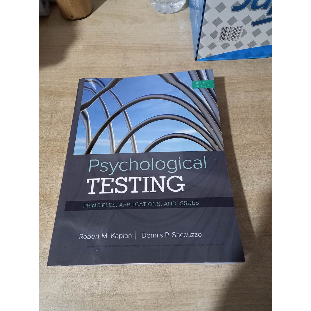 PSYCHOLOGICAL TESTING PRINCIPLE, APPLICATION, & ISSUES 9TH EDITION(R.M ...