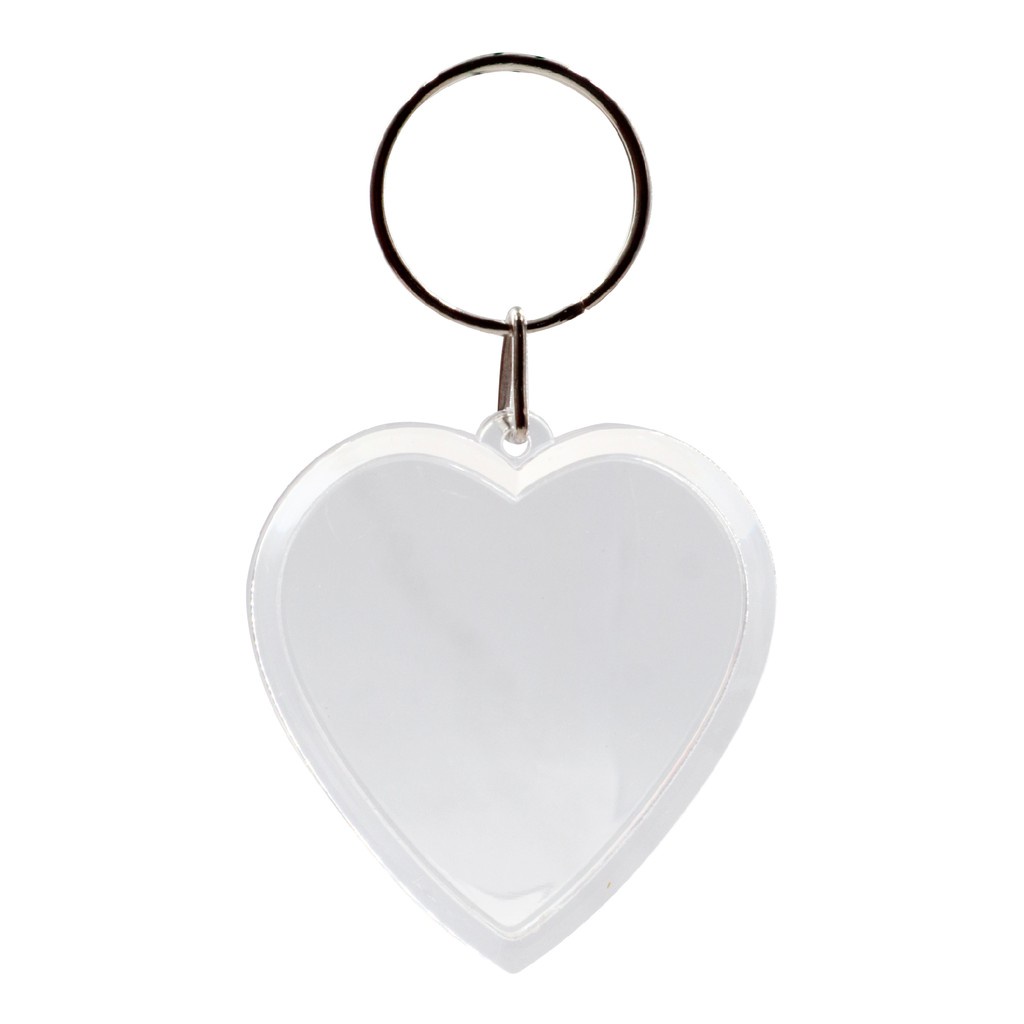 50PCS Acrylic Keychain Transparent Photo Frame Keychain Photo Insert ...