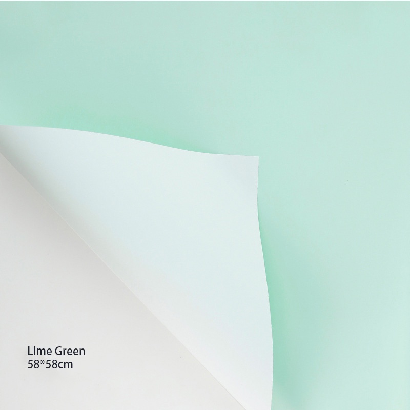 20 pcs Two-Sided Colored Flower Wrappers 58*58cm Gift Wrapping Paper Flower Decoration | Shopee ...