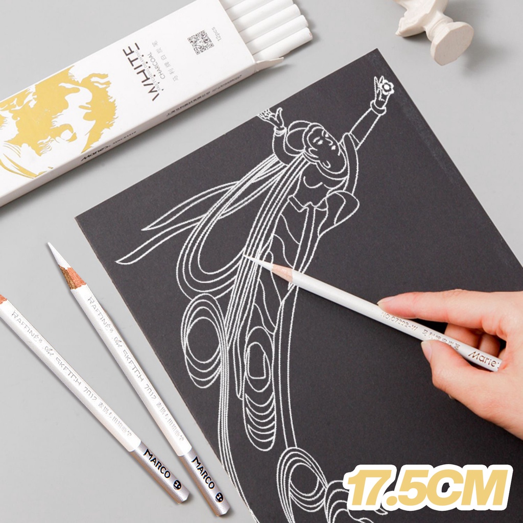 White Charcoal Pencil Graphite Pencil Drawing Pencils Graphite ...