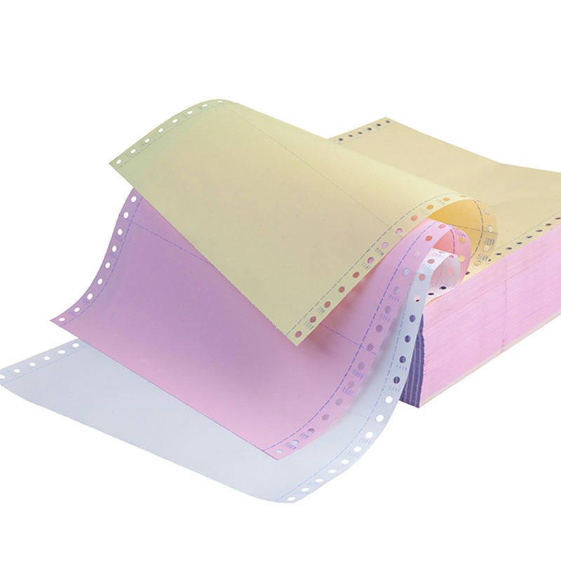Carbonless Continous Paper Whole size and one Half 3 Ply for Dot Matrix ...