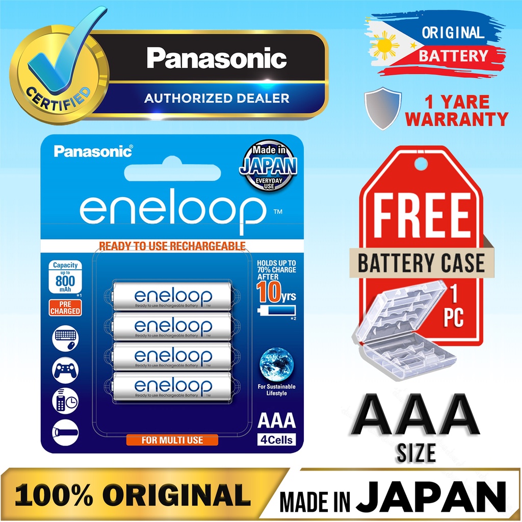 Panasonic Eneloop Original Battery AA AAA Rechargeable Battery NI-MH ...