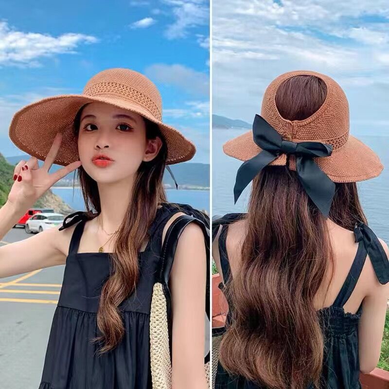 OHIO Women Floppy Beach Hat Bucket Hat Pocketable Sun Hats Female ...