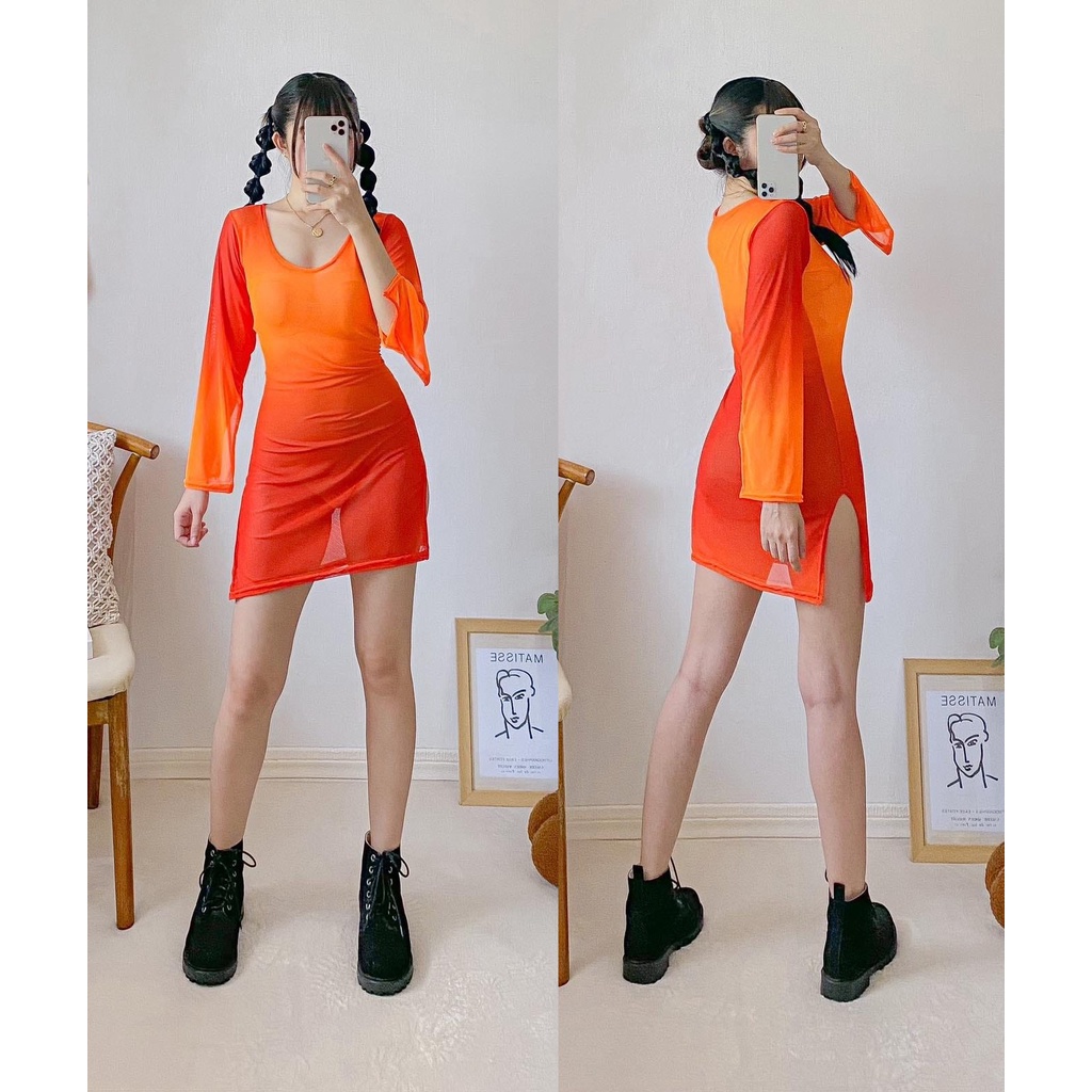 Angela Mesh Dress (with SLIT) - INNER NOT INCLUDED | Shopee Philippines