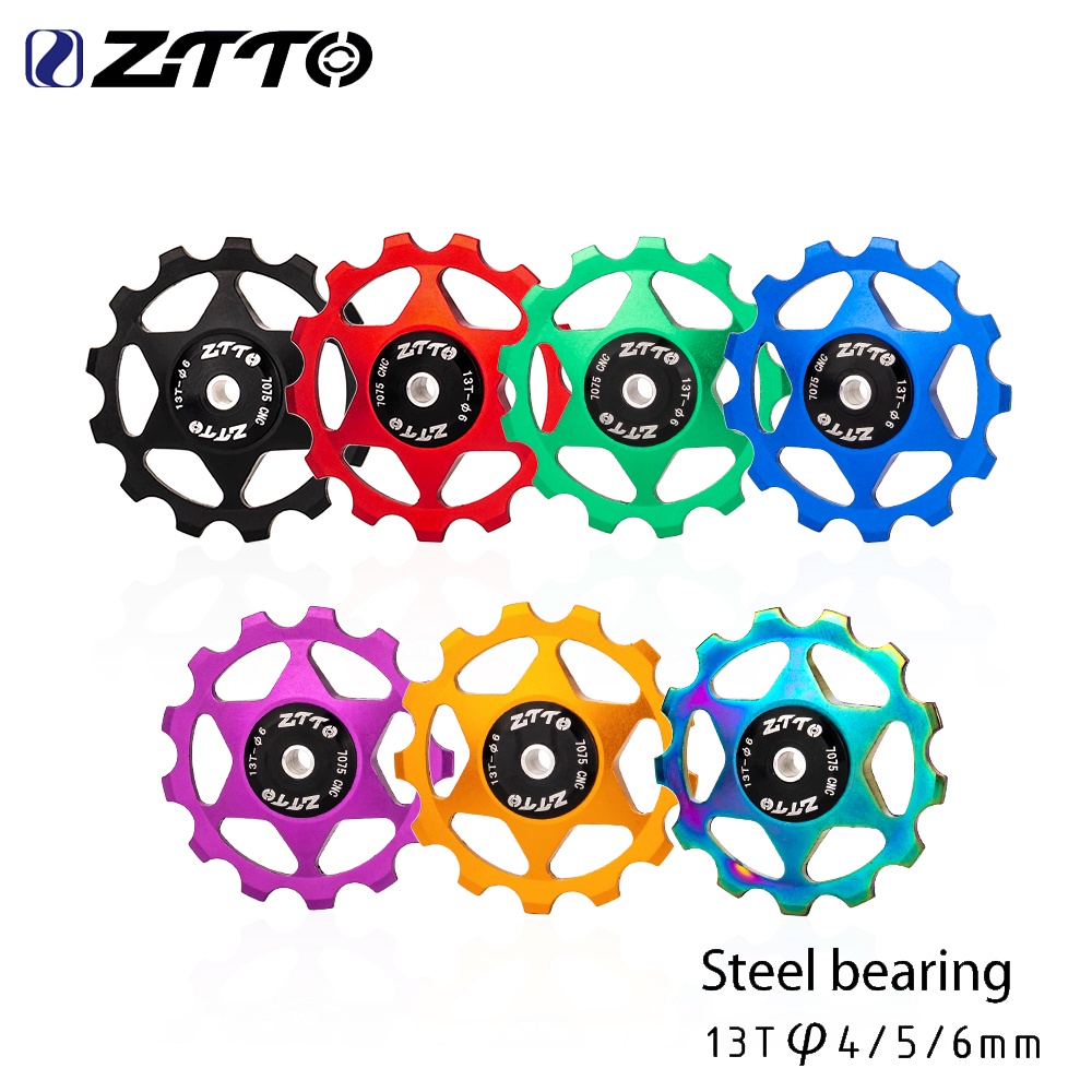 ZTTO 2PCS MTB Bicycle 13T Rear Derailleur Jockey Wheel 13T 14T Steel ...