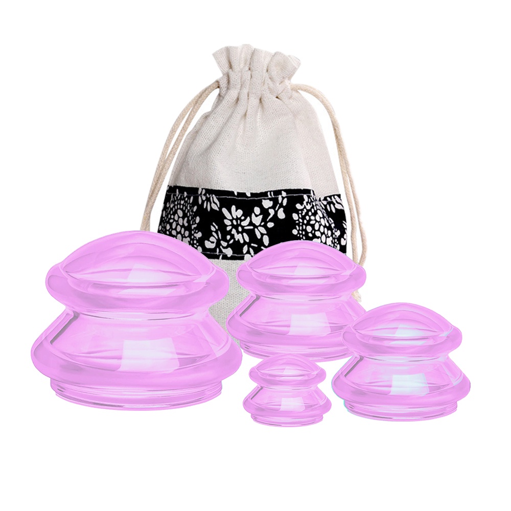 【new】1pcs Silicone Jars Vacuum Cupping Therapy Massage Body Suction ...