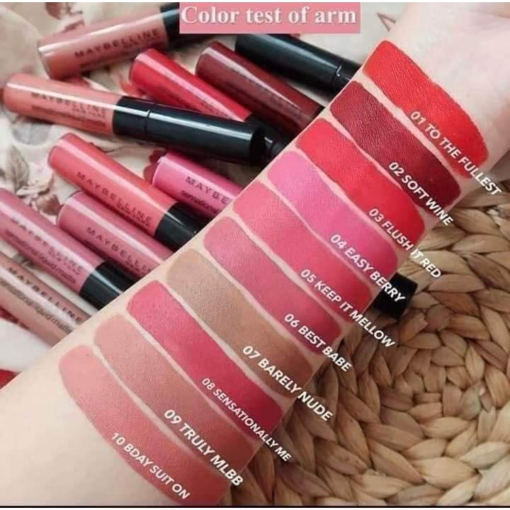 Maybelline Sensational MAtte Lippies bundle | Shopee Philippines