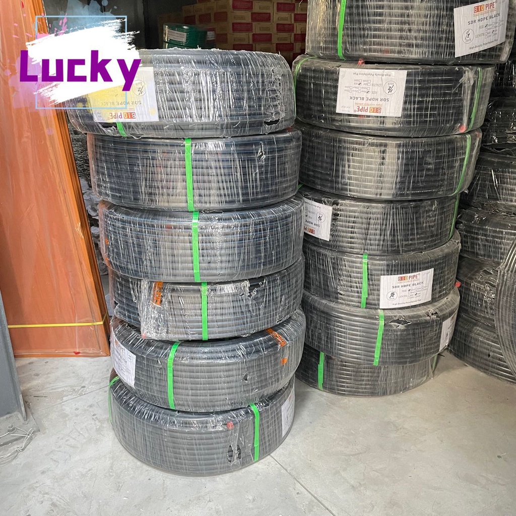 BIO HDPE PVC HOSE PIPE SDR 11 BlACK 1/2 (20mm) 100 meters water pipe ...
