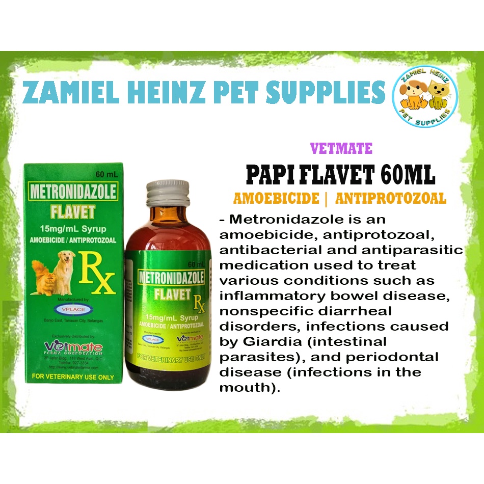 Papi Flavet 60ml - Ameobicide / Antiprotozoal | Shopee Philippines