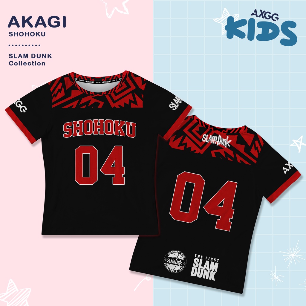 AXGG Kids ' Slam Dunk - Akagi ' Shohoku Anime Jersey Shirt | Shopee ...