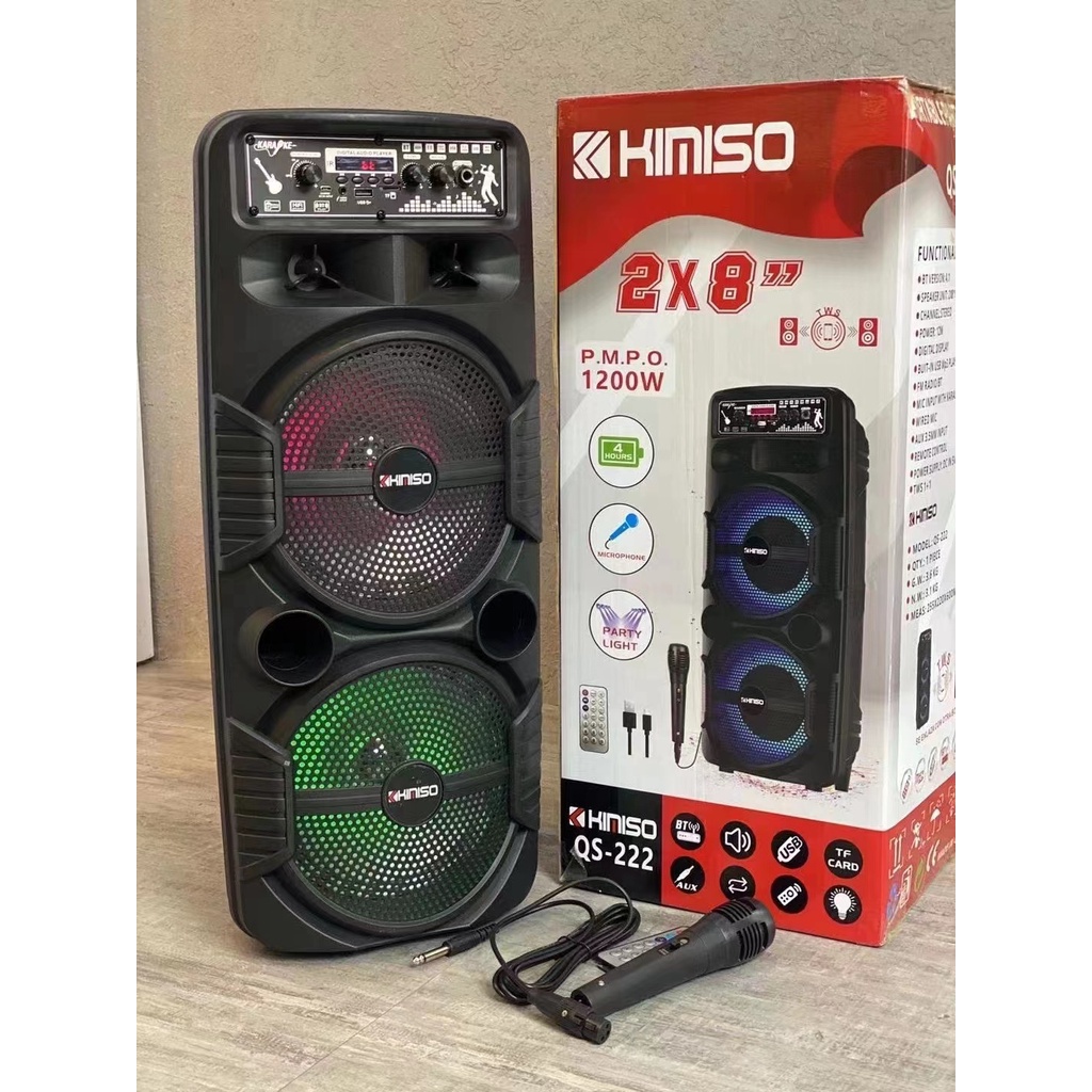 HTZ NEW KIMISO QS-222 Portable Bluetooth Wireless Speaker Karaoke with ...