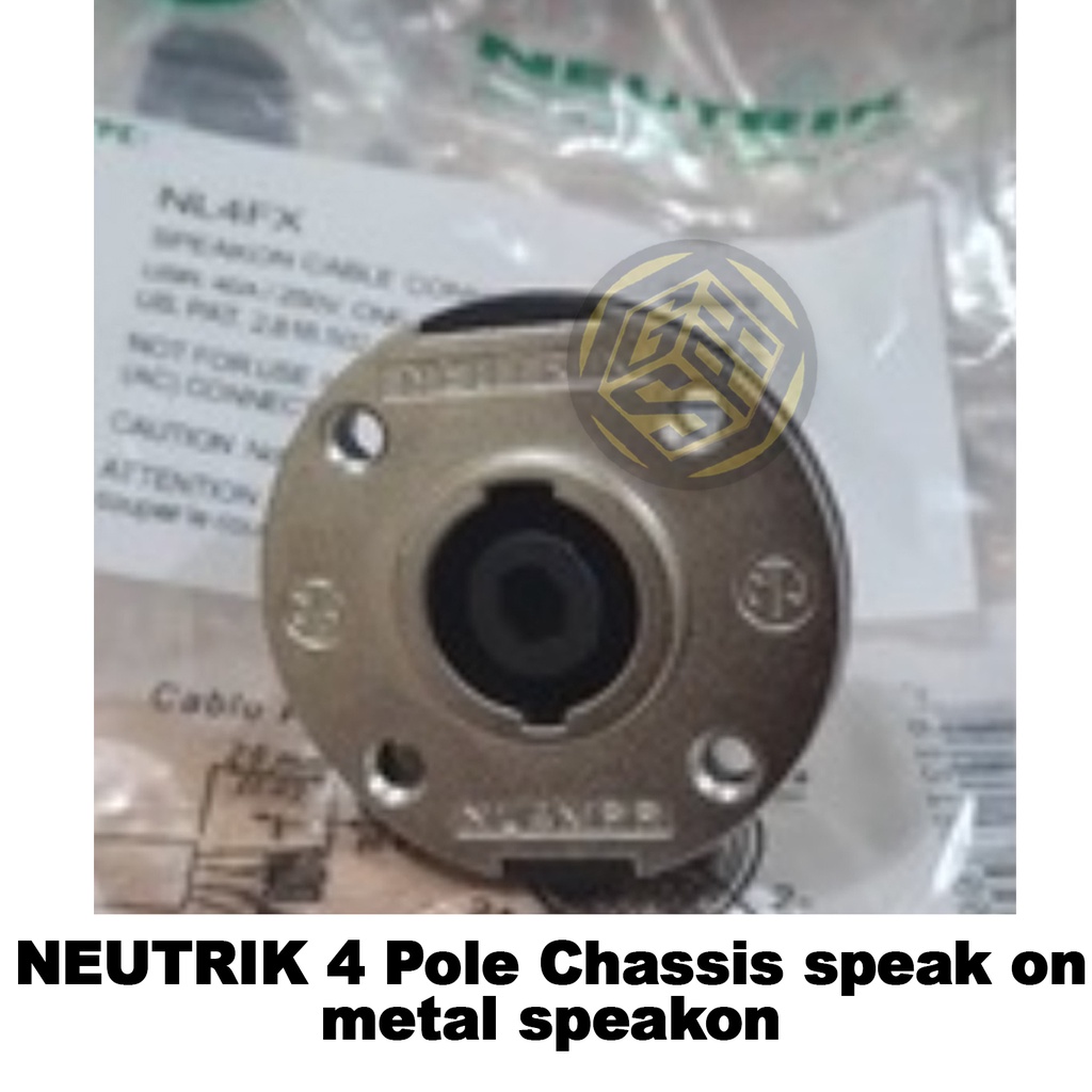 ⭐ NEUTRIK 4 Pole Chassis Speak ON Metal SpeakON Electronics ⭐ | Shopee ...