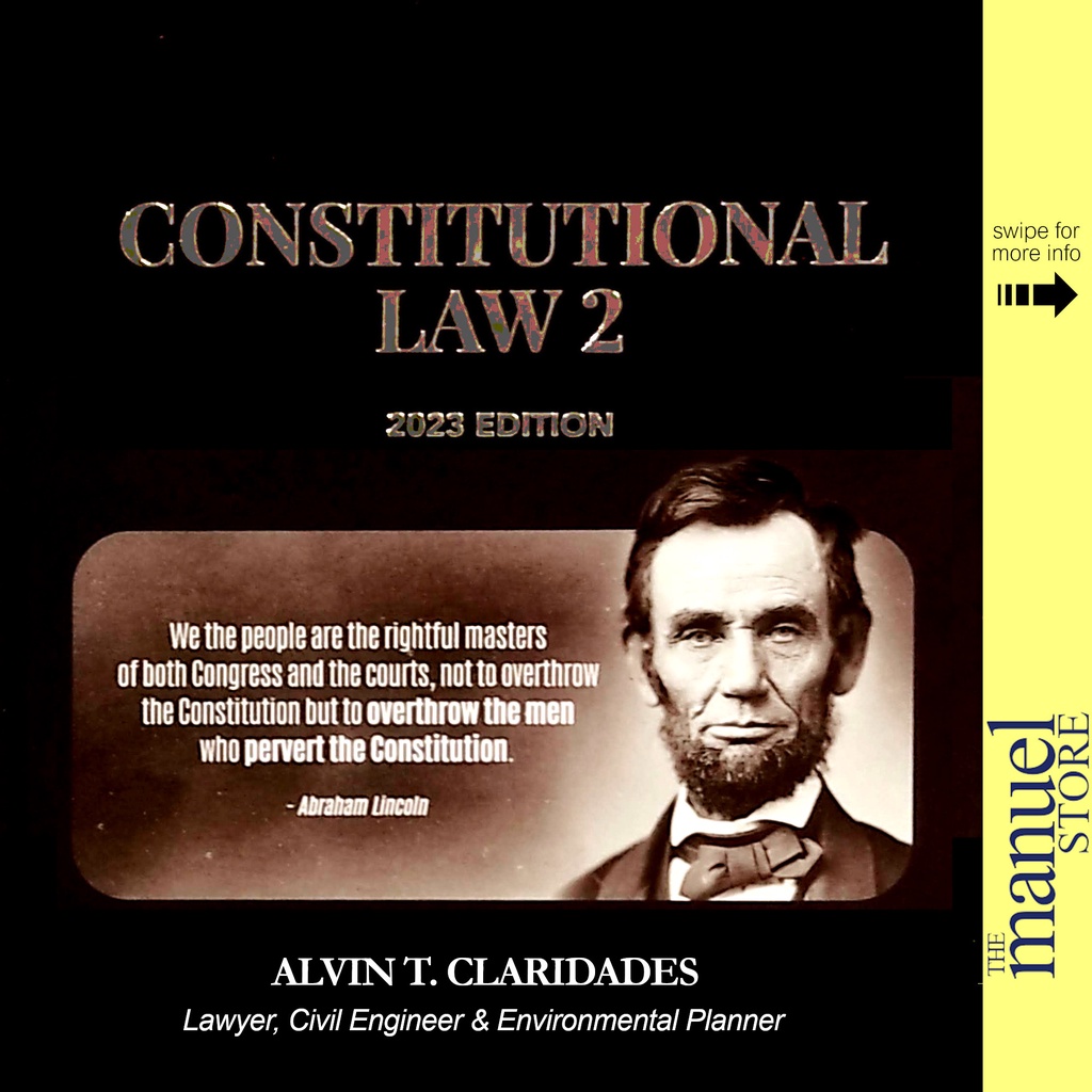 Claridades (2023) - Consti 2 - Constitutional Law II - by Alvin - Bill ...