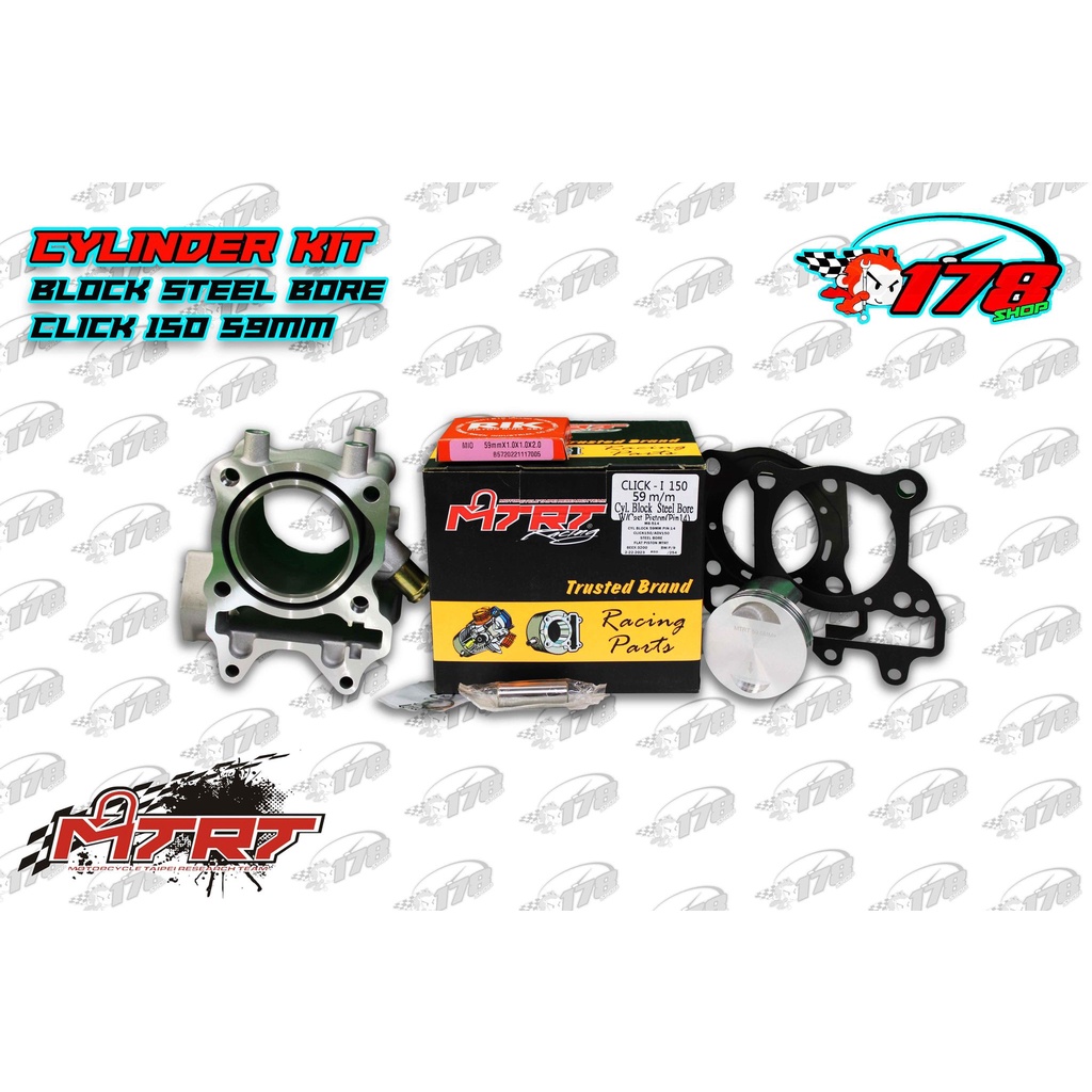 MTRT click 150 i block steel bore and chrome bore bore (59MM) | Shopee ...