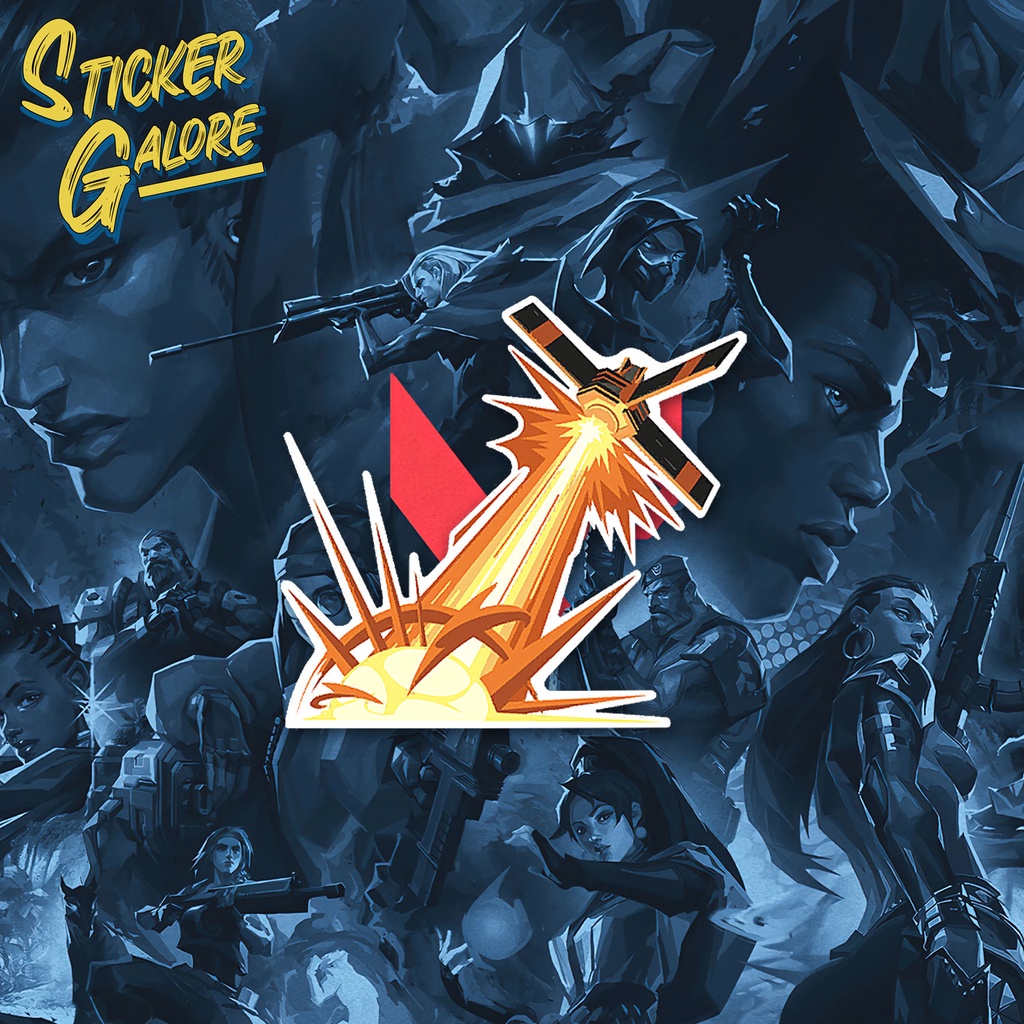 BRIMSTONE VALORANT SPRAY STICKERS (WATERPROOF AND SCRATCH PROOF, VINYL ...