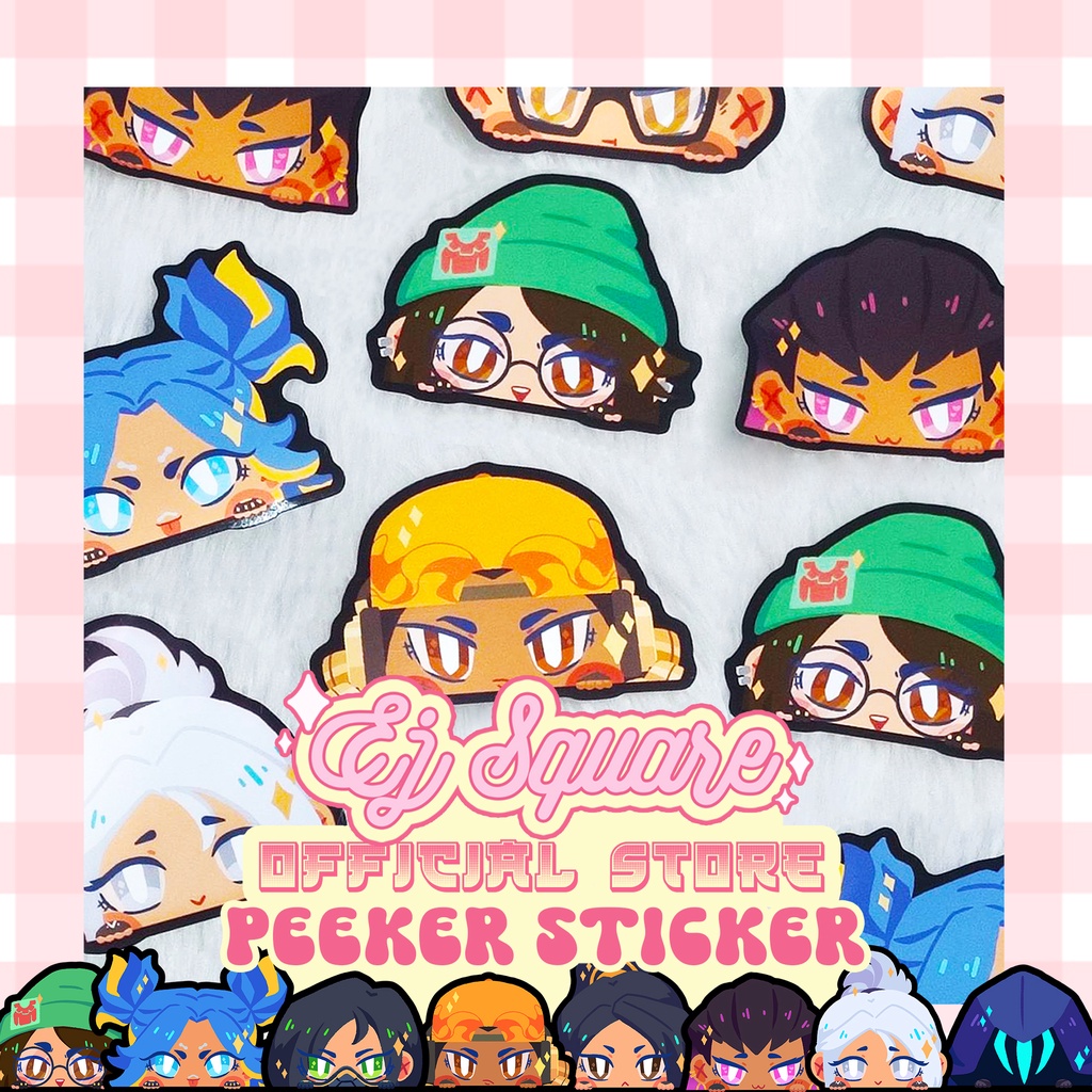 VALORANT AGENTS PEEKER VINYL WATERPROOF STICKERS | EJ SQUARE | Shopee Philippines