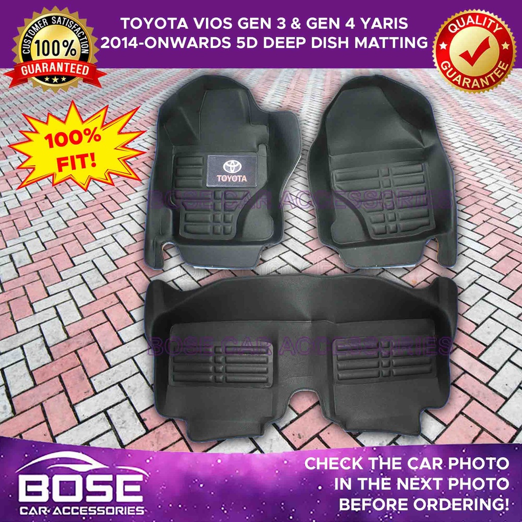 5D Deep Dish for Toyota Vios 2014 - 2023 Model / Yaris Sedan 2014 - 2023 Model High Quality OEM ...
