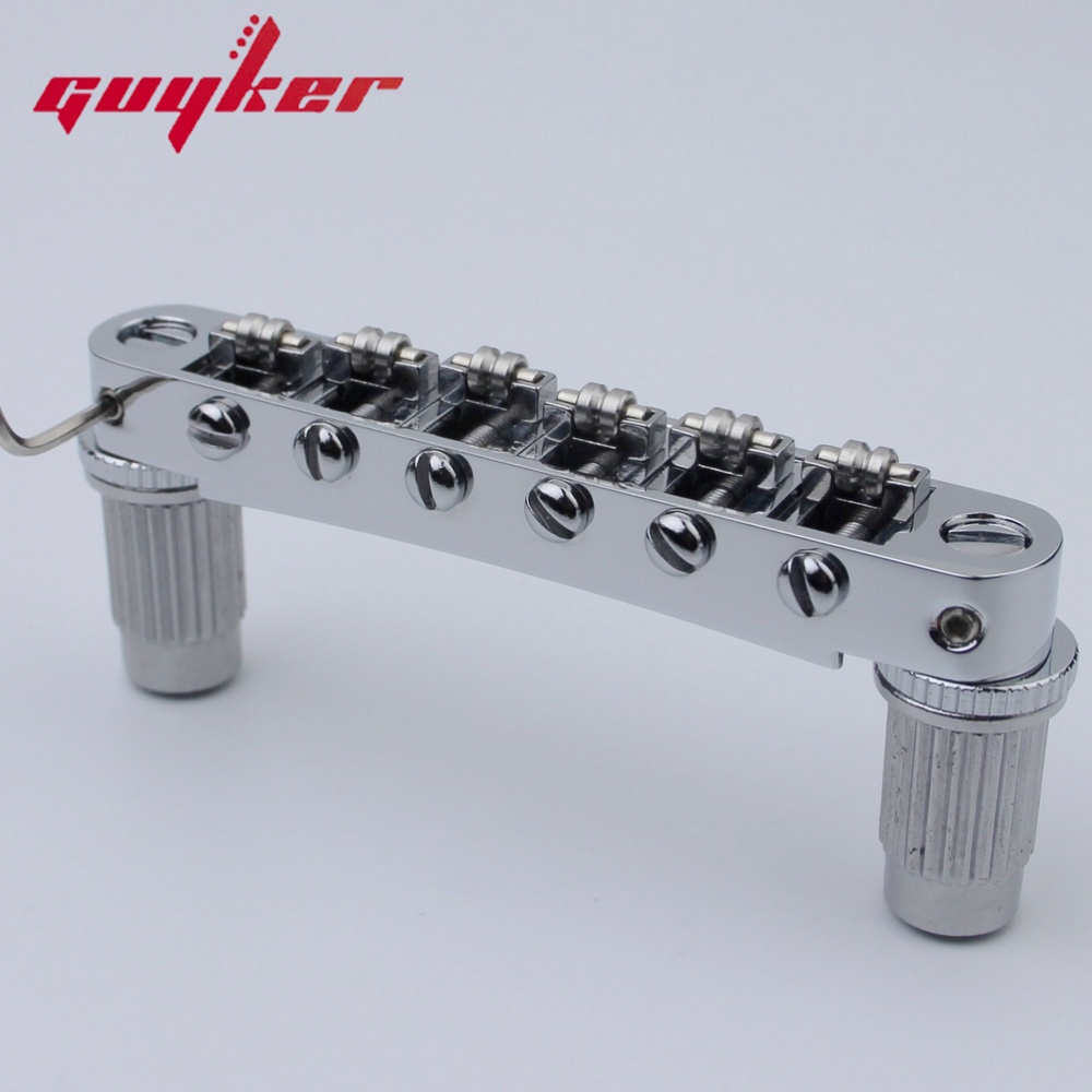 Guyker Tune-O-Matic Roller Saddle Guitar Bridge For LP SG 6 String ...